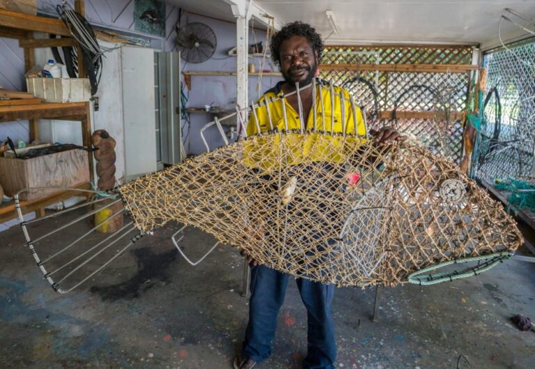 Australia’s Aboriginal Tribe is Recycling Discarded Fishing Nets Into Art